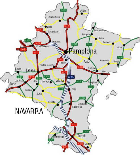 Mapas básicos de carreteras por CC.AA.